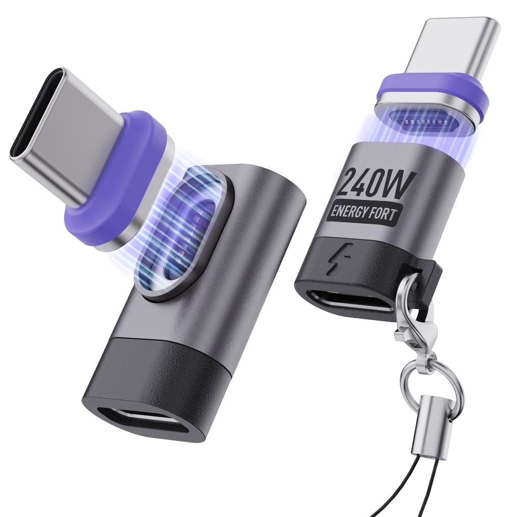 240W Magnetic Type C Adapter Fast Charging Connector 480Mbps Data ...