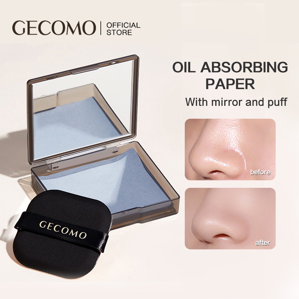 Gecomo Oil Control Paper With Powder,Oil Blotting Paper For Oily Face ...