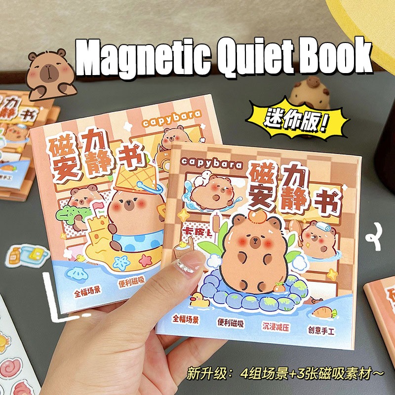 Magnetic Quiet Book DIY Puzzle Sticker Book Children's Handmade Toy ...