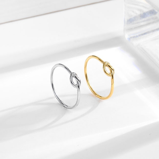 Japanese Korean Simple Tie Titanium Steel Ring Student Girlfriends ...