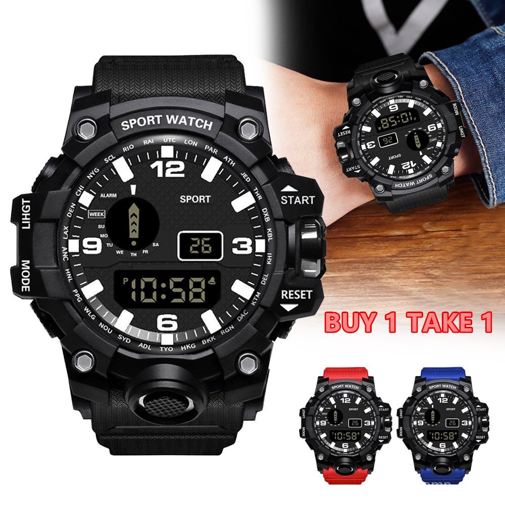 (BUY 1 TAKE 1) Men's Fashion New Digital Watch Sport Watch ...