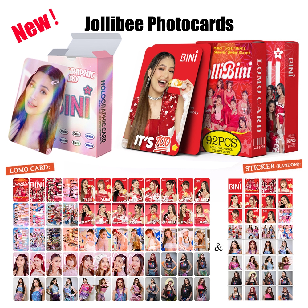 Photocard Bini Photocards Lomo Cards Bini Jollibee Photocards Album ...