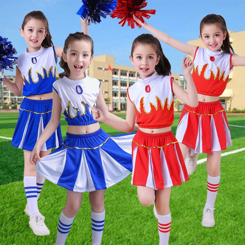 Lolanta Kids Girls Cheerleader Costume Classic School Uniform Outfit ...