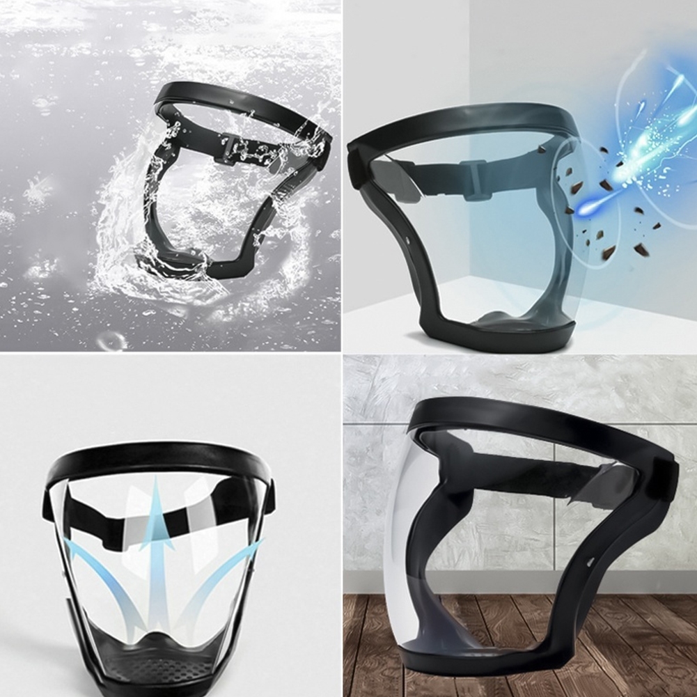 Transparent Full Fcae Mask Anti Fog Dustproof Face Shield Work ...