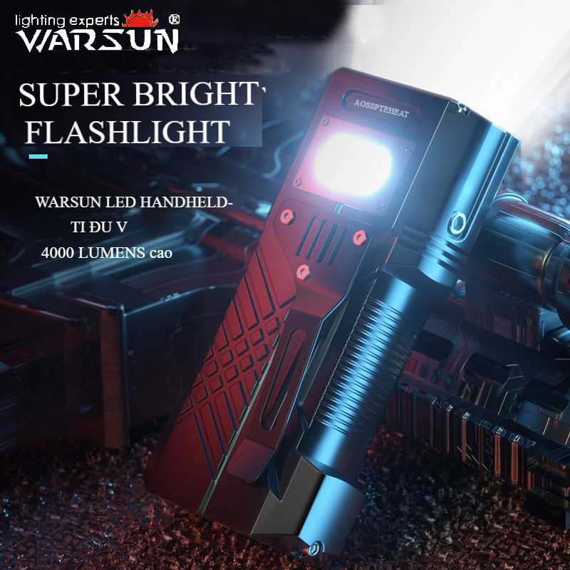 Warsun X609 Rechargeable Flashlight Portable Waterproof Super Bright ...