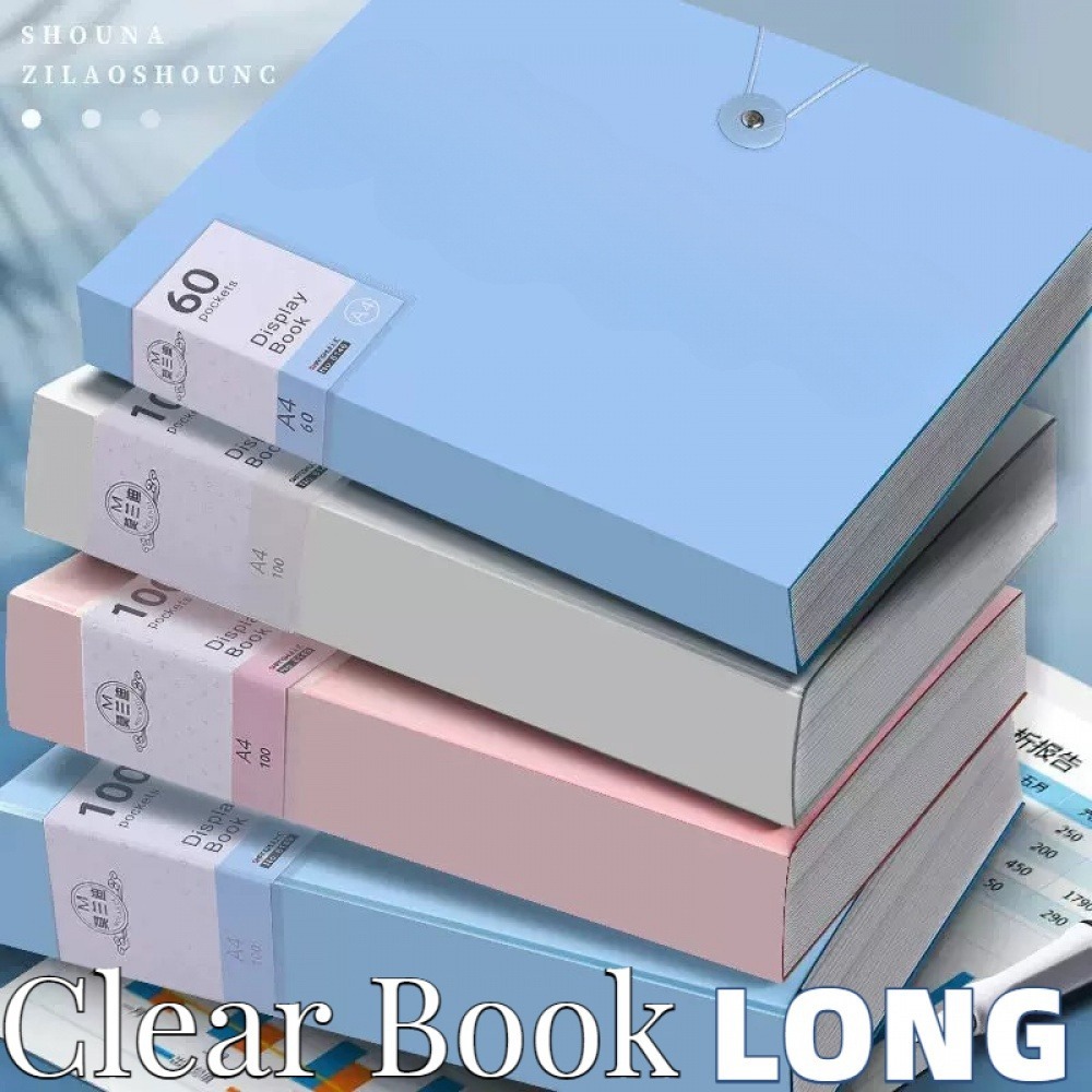 Clear Book Long Document Organizer Clear Folder Organizer for Document ...
