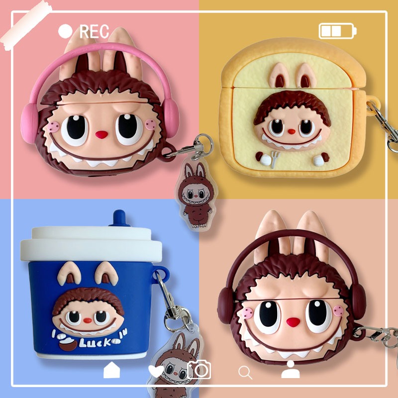Coffee LABUBU case for AirPods 3d gen Powerpuff Girls headphone case ...