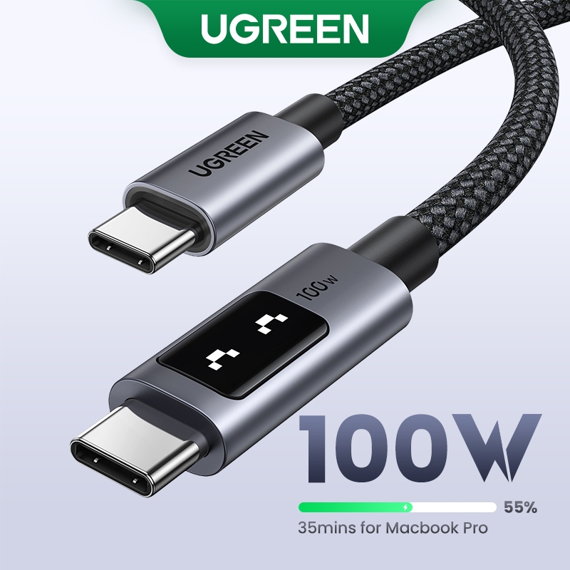 UGREEN Uno 100W Type C Fast Charging Cable E-Marker for iPhone 15 Series Samsung S24 S23 Ultra ...