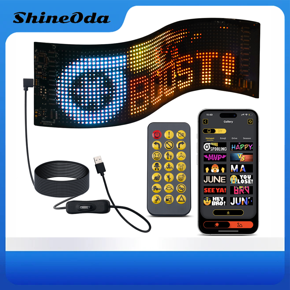 Shineoda Symphony Soft Screen LED Car Screen Sign Billboard, Car Rear ...