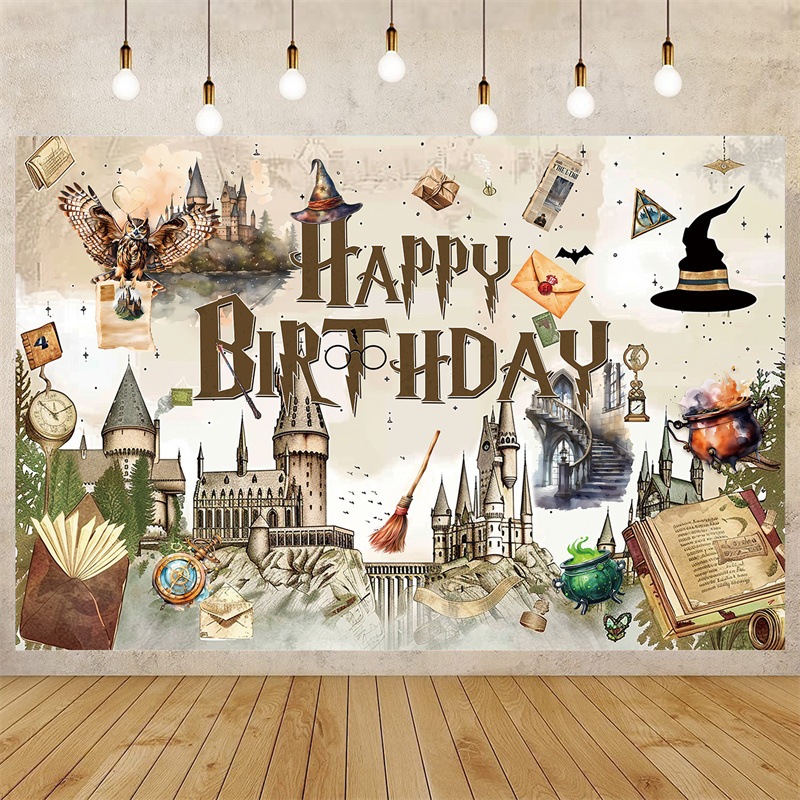 5x3ft Harry Potter Birthday Photography Backdrop Cloth Harry Potter ...