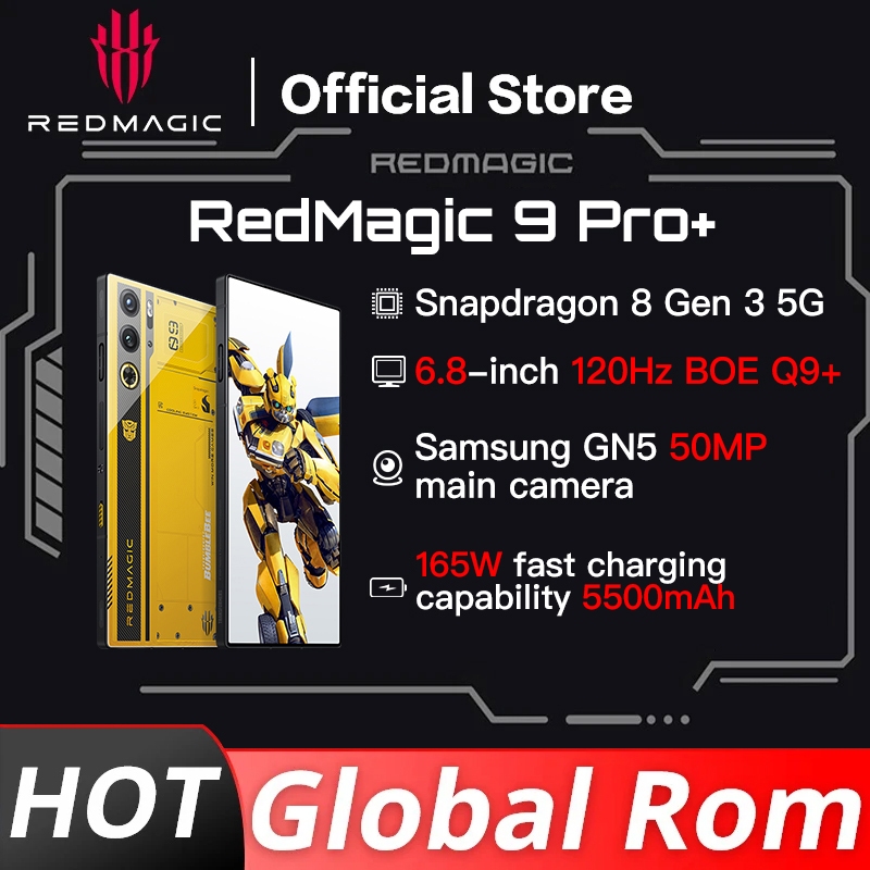 Redmagic 9 Pro+ plus Bumblebee Global ROM 6.8' 120Hz Snapdragon8 Gen3 ...