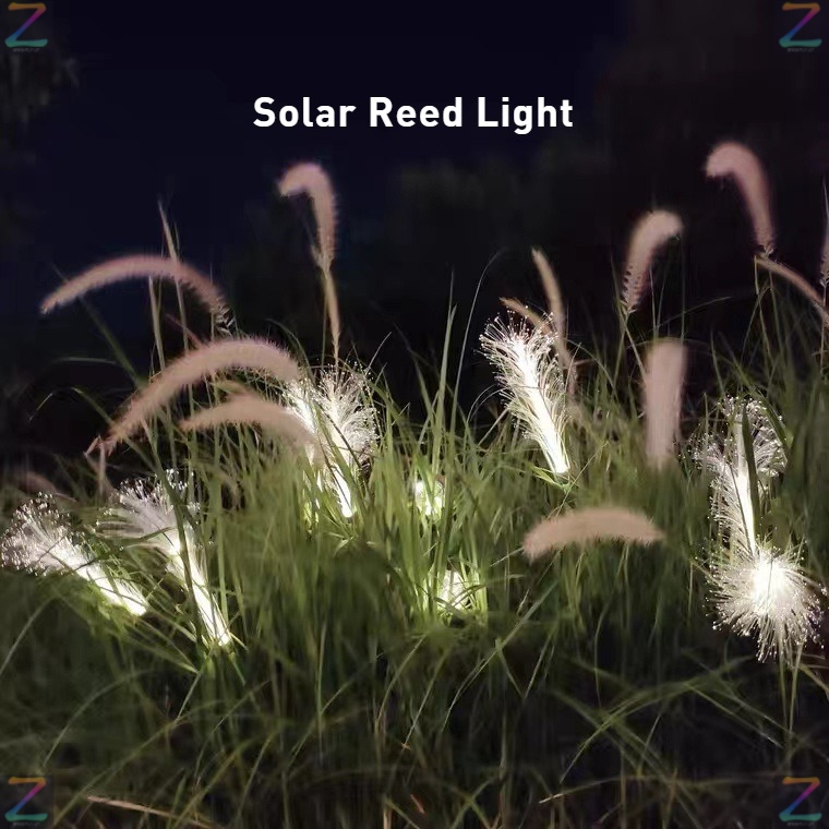 Outdoor Waterproof Landscape Light Solar Reed LED Ground Plug Light ...