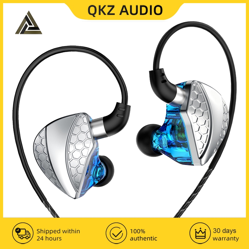 QKZ Hi6T Original In Ear Wired Earphone 3.5mm Dynamic Monitor Headphone ...