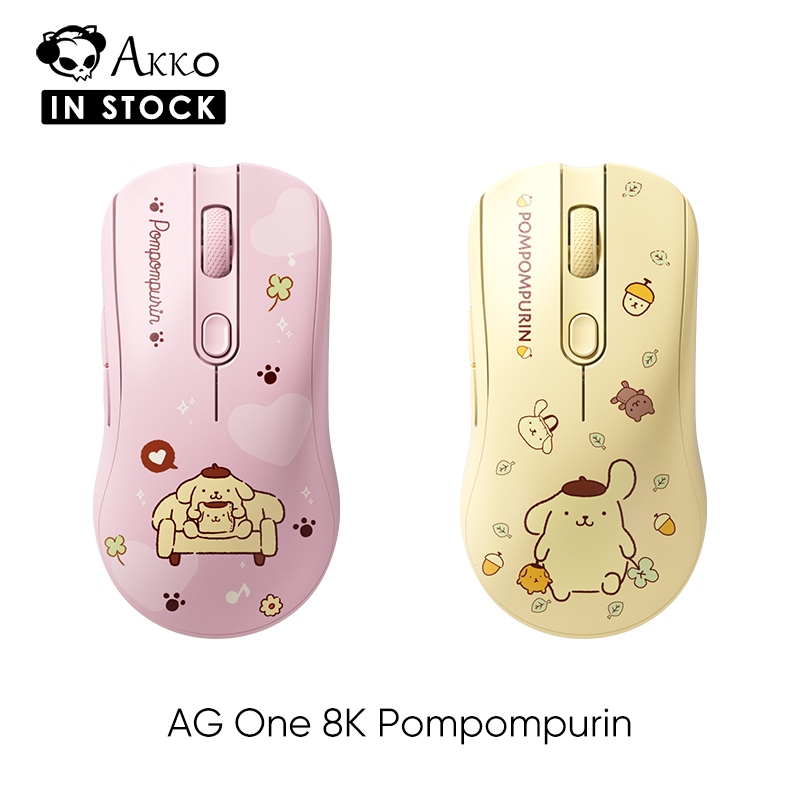 Akko x Pompompurin limited edition AG ONE 8K Pro Gaming Tri-mode Mouse ...