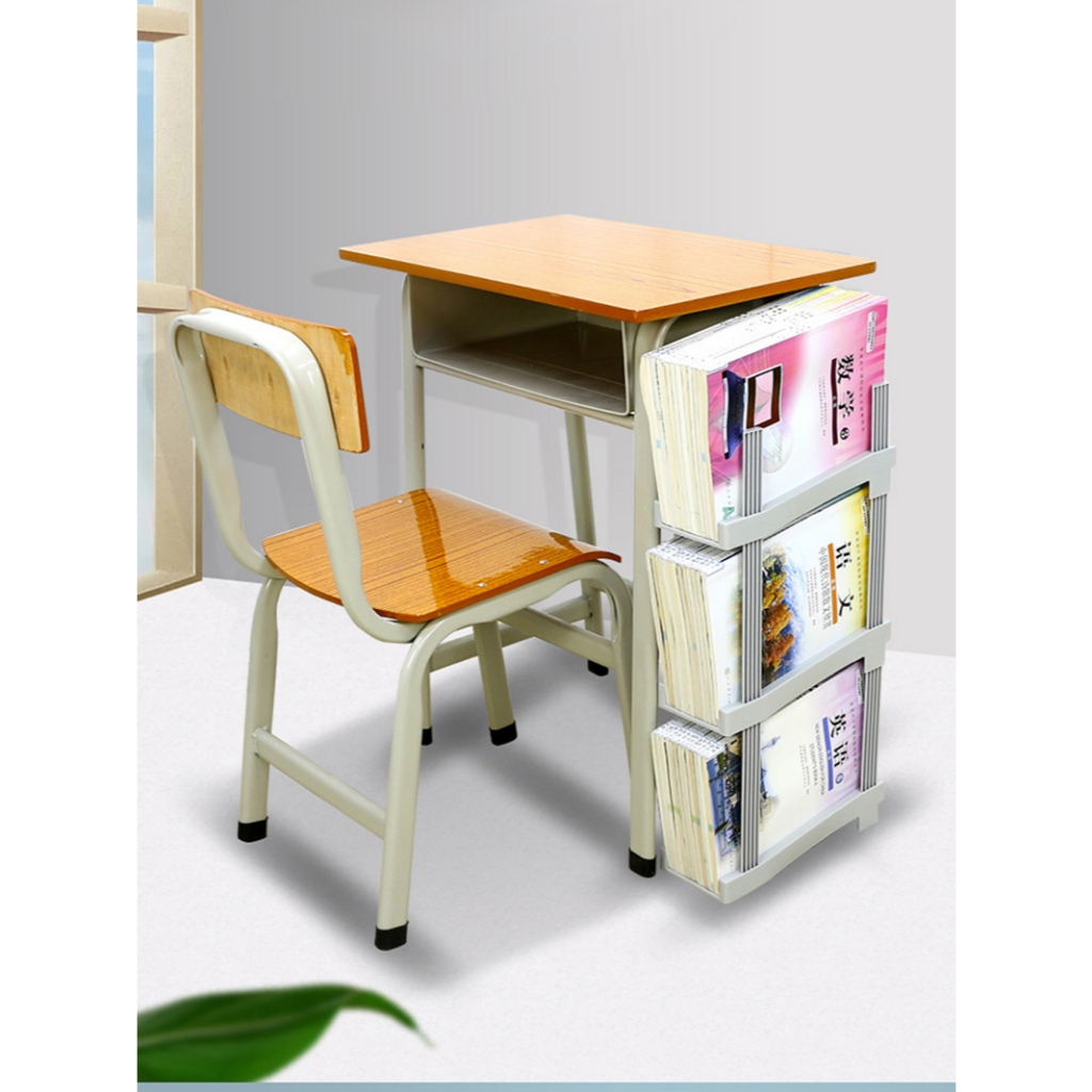 Plastic School Bookshelf PP Three Layers Classroom Book Holder Desk ...
