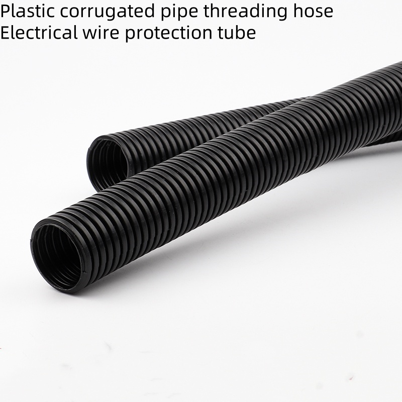 Corrugated pipe plastic hose conduit electrical wire protection pipe PE ...