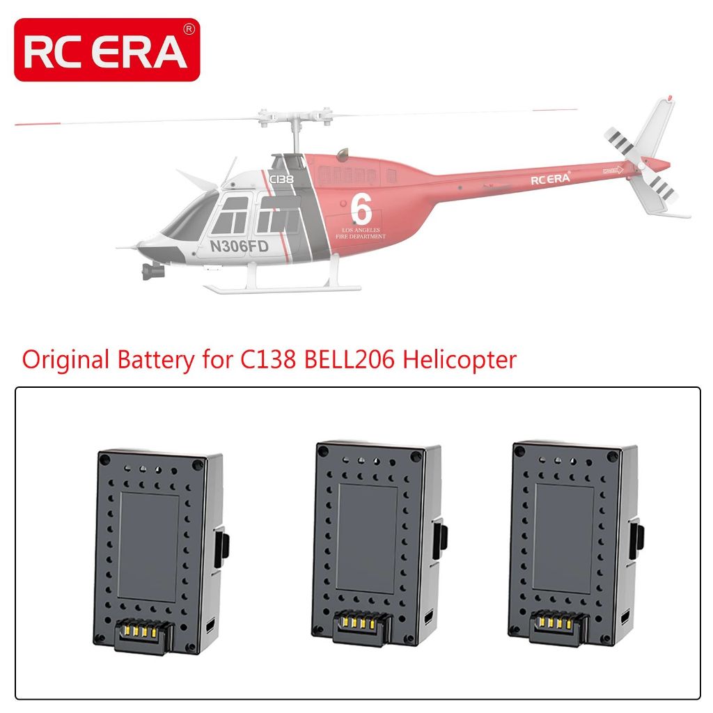 Orginal RC ERA C138 BELL 206 Helicopter 7.4V 350mAh LiPo Battery for ...