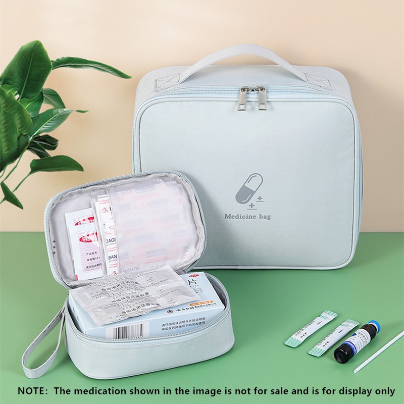 Portable Medicine Storage Bag Travel Box Home First Aid Kit Survival ...