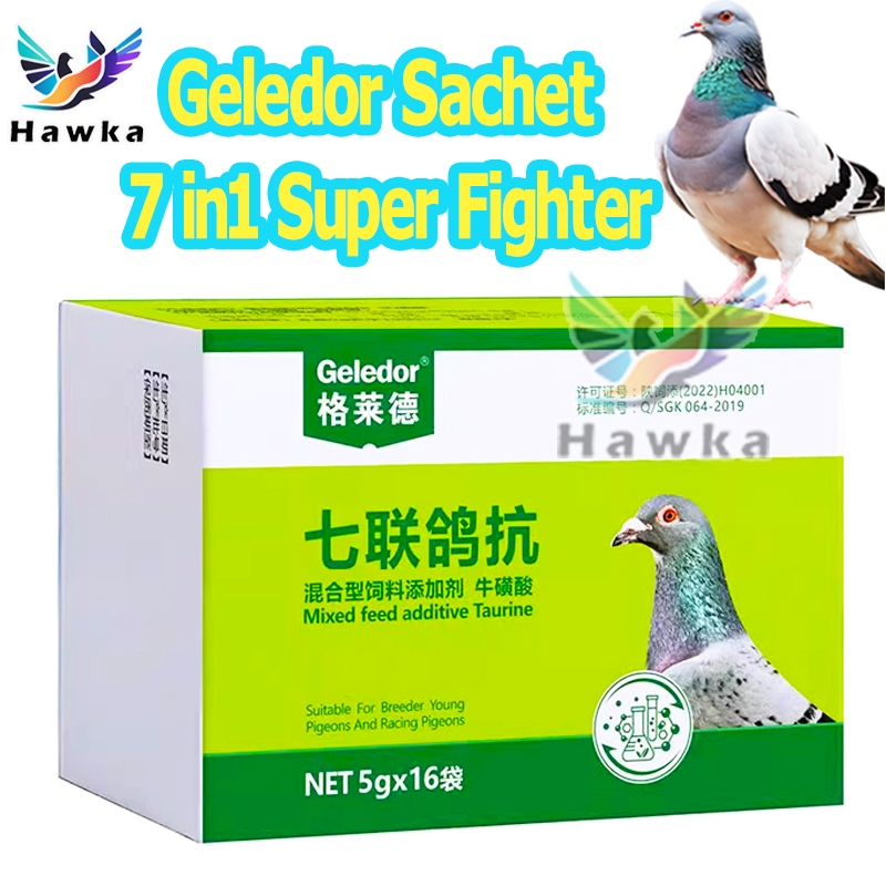 Geledor Sachet 7 in1 Super Fighter Pigeon Influenza Salmonella ...