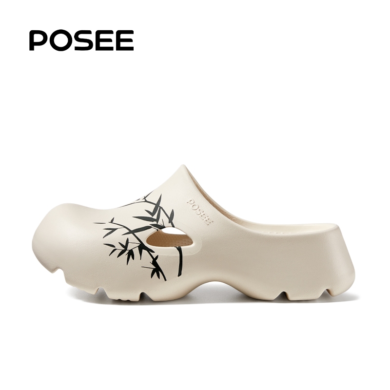 【New Arrival】POSEE Bohemian shoes, thick platform soles, hollow design ...