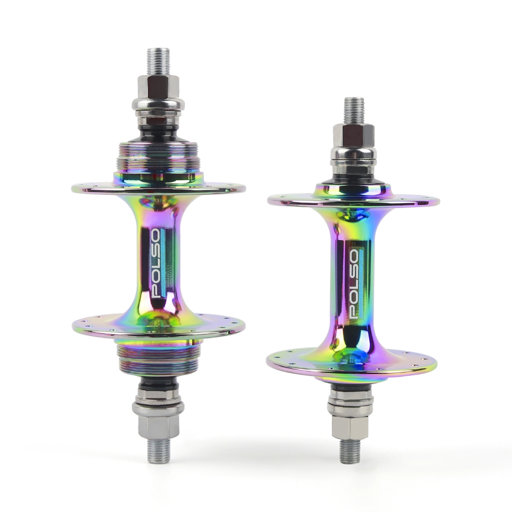 POLSO Fixie Hub Rainbow Color 24H 28H 32H Front and Rear Hub Set ...