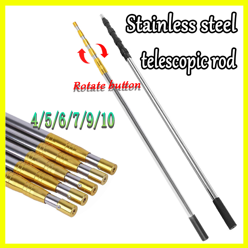 Fast delivery 4/5/6/7/9/10M Fruit Picker Long Pole Stainless Steel ...