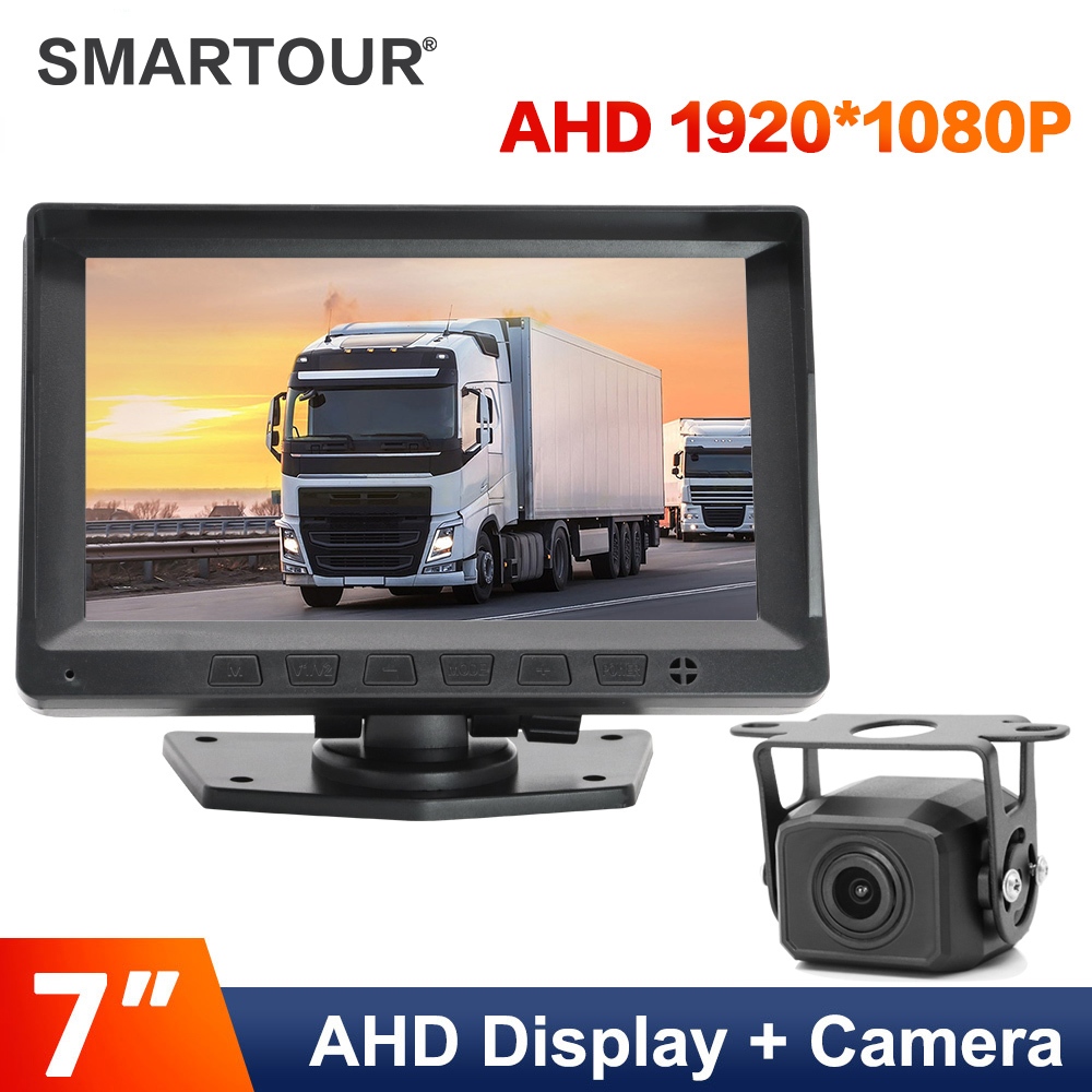 Smartour Vehicle AHD Back up Reverse Camera 4-Pin Connector + 7" AHD ...
