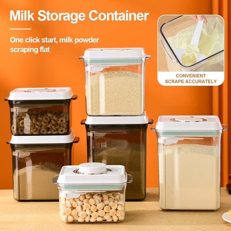 Baby 1200ML Milk Powder Box,Air pressure Lock Keep Wet Air Out Box ...