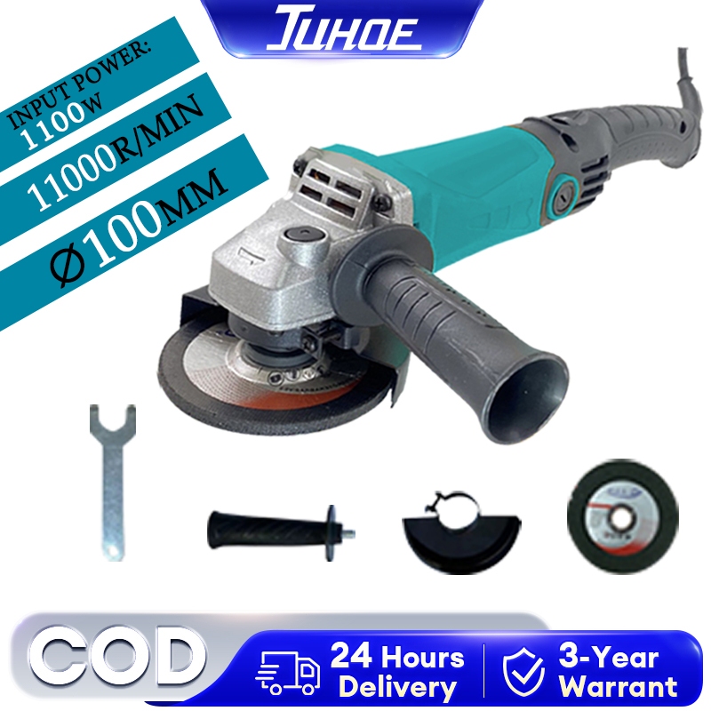JUHOE Electric Angle Grinder Powerful Industrial Angle Grinder and ...