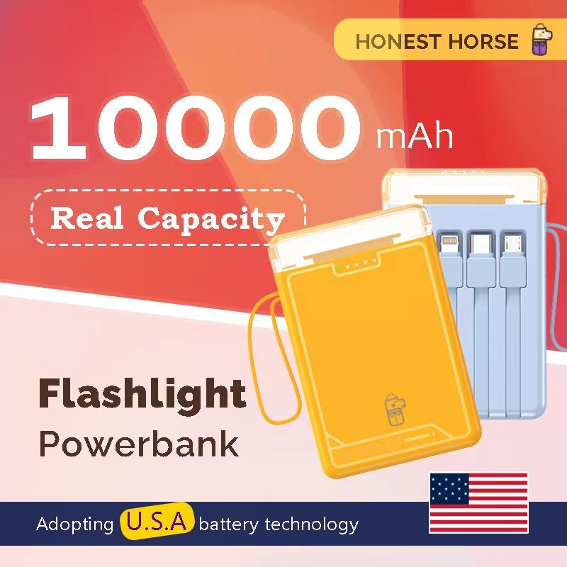 Honest Horse 【Power Bank10000mAh Fast Charging】 Powerbank With ...