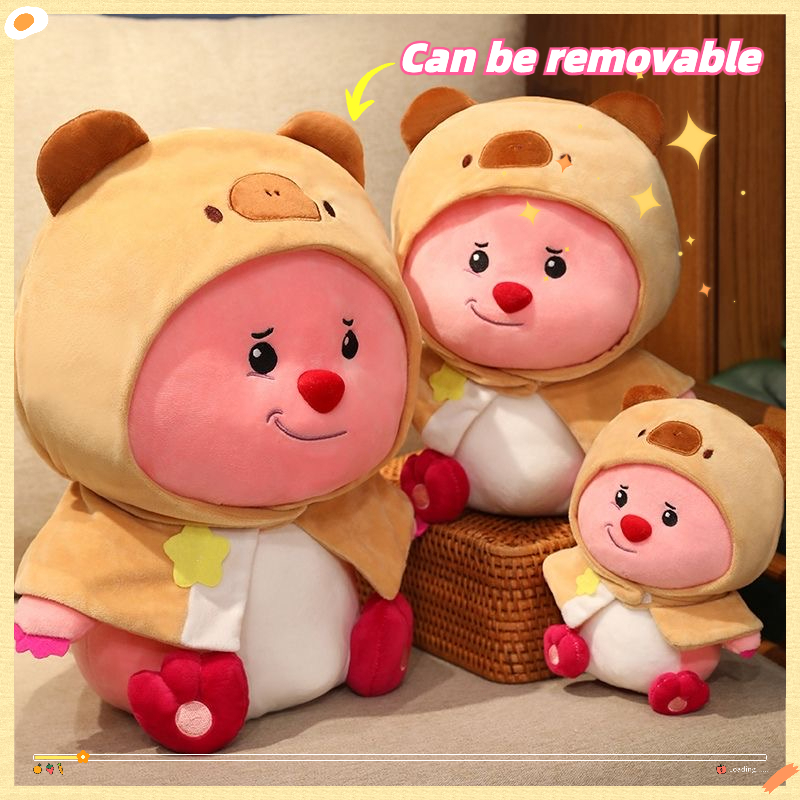 Cute Ruby LOOPY Cloak Beaver Detachable Headgear Kapibara Capybara ...