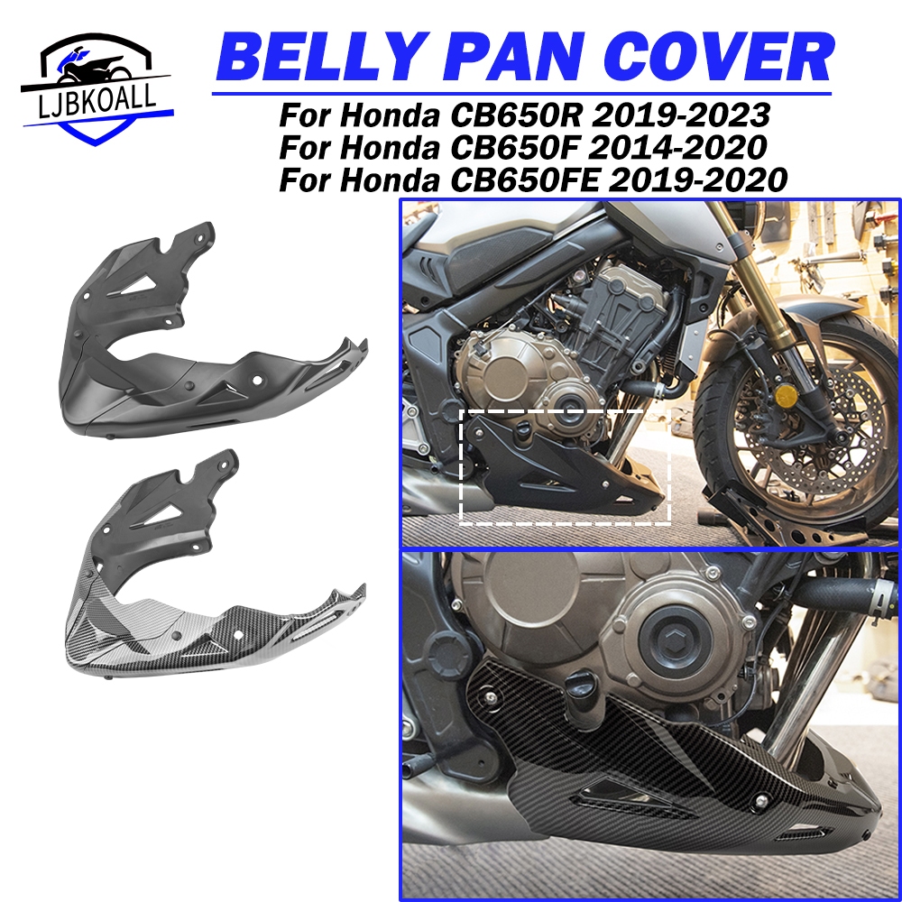 LJBKOALL CB650FE CB650F CB650R Motorcycle Lower Bellypan Belly Pan ...