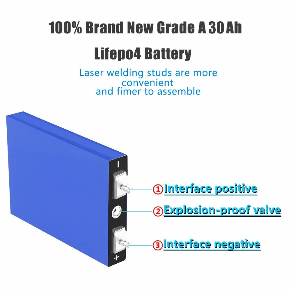 LiFePO4 Battery【30/52/120AH BYD/CATL Lifepo4 Battery】Great Power 3.2V Solar Prismatic LiFePO4 ...
