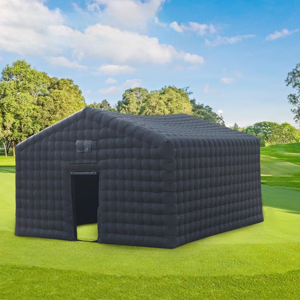 Black Inflatable Nightclub Oversized Inflatable Party Tent Disco Cube ...