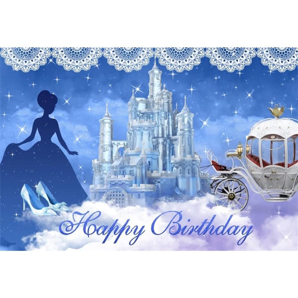 5x3ft Princess Photography Backdrop for Girls Birthday Party Decoration ...