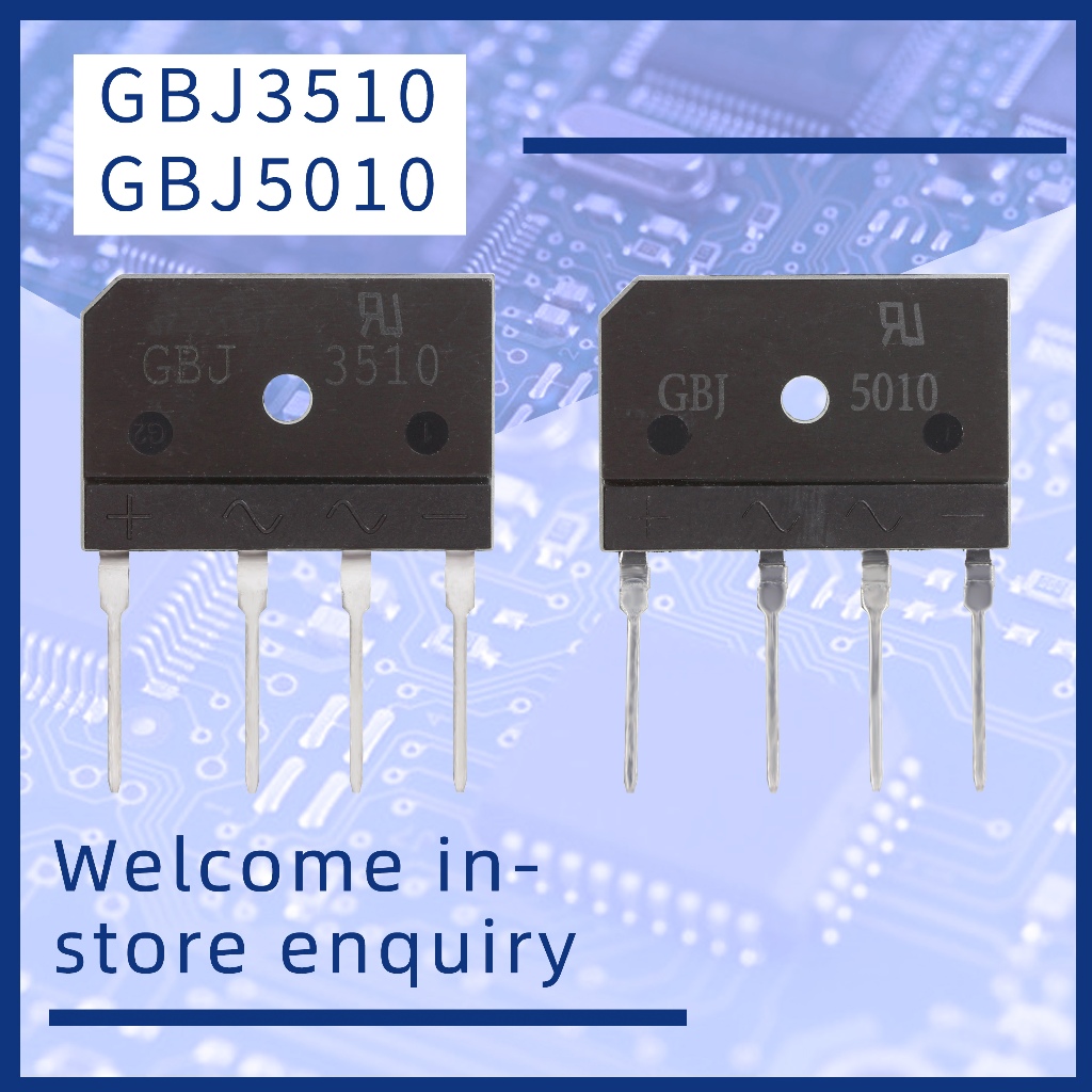 5-20PCS GBJ3510 GBJ5010 35A 50A 1000V Bridge Rectifier Diode Glass ...