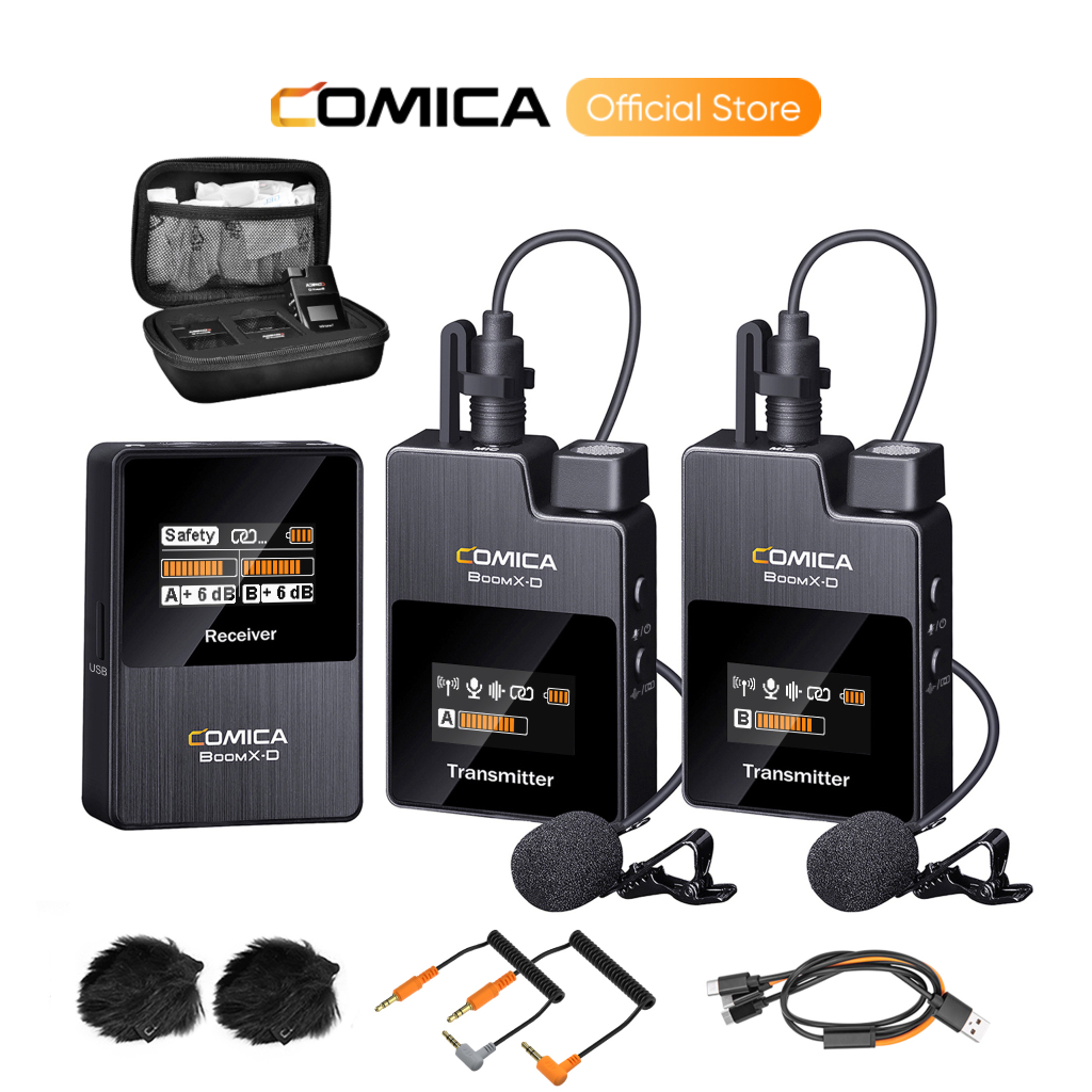 COMICA BoomX-D 2.4G Wireless Microphone System for Cameras, Camcorders ...