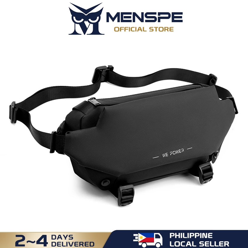MENSPE Men Bag Casual Chest Bag Crossbody Bag Shoulder Bag Large ...