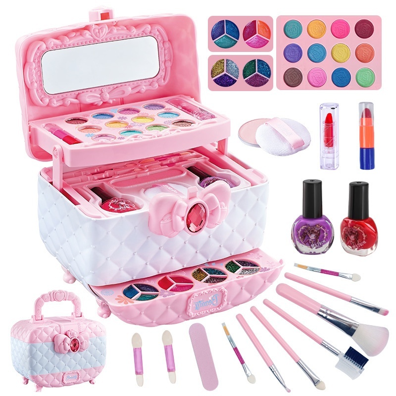 Kids Makeup toys Girl Safe Simulation Makeup Palette Toy Pretend Play ...