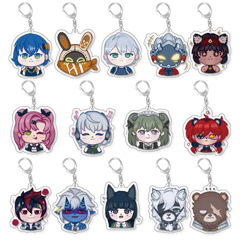 Game Zenless Zone Zero Jane qingyi Lycaon ZZZ keychain acrylic pendant ...