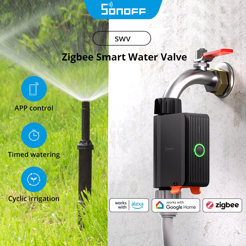 SONOFF SWV Zigbee 3.0 Smart Water Valve Smart Timing Irrigation Switch ...