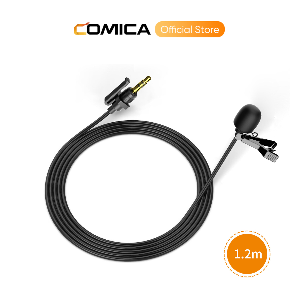 COMICA CVM-SM-O1 Lavalier Microphone 120cm Omni-directional Wired Lapel ...