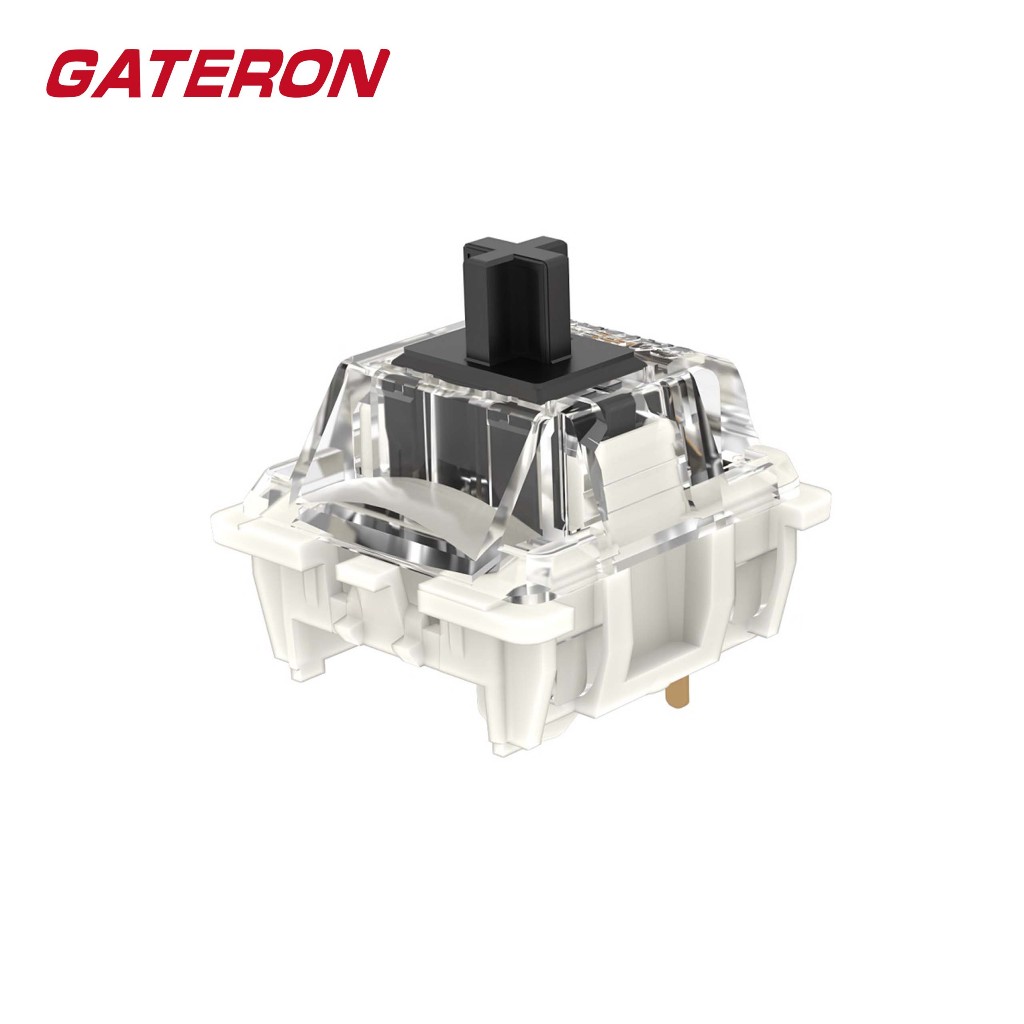 GATERON G Black Pro 3.0 Keyboard Switches 60gf 5 Pin RGB LED Linear for ...