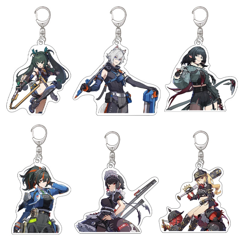 Zenless Zone Zero qingyi Jane Bangboo ZZZ keychain acrylic pendant ...