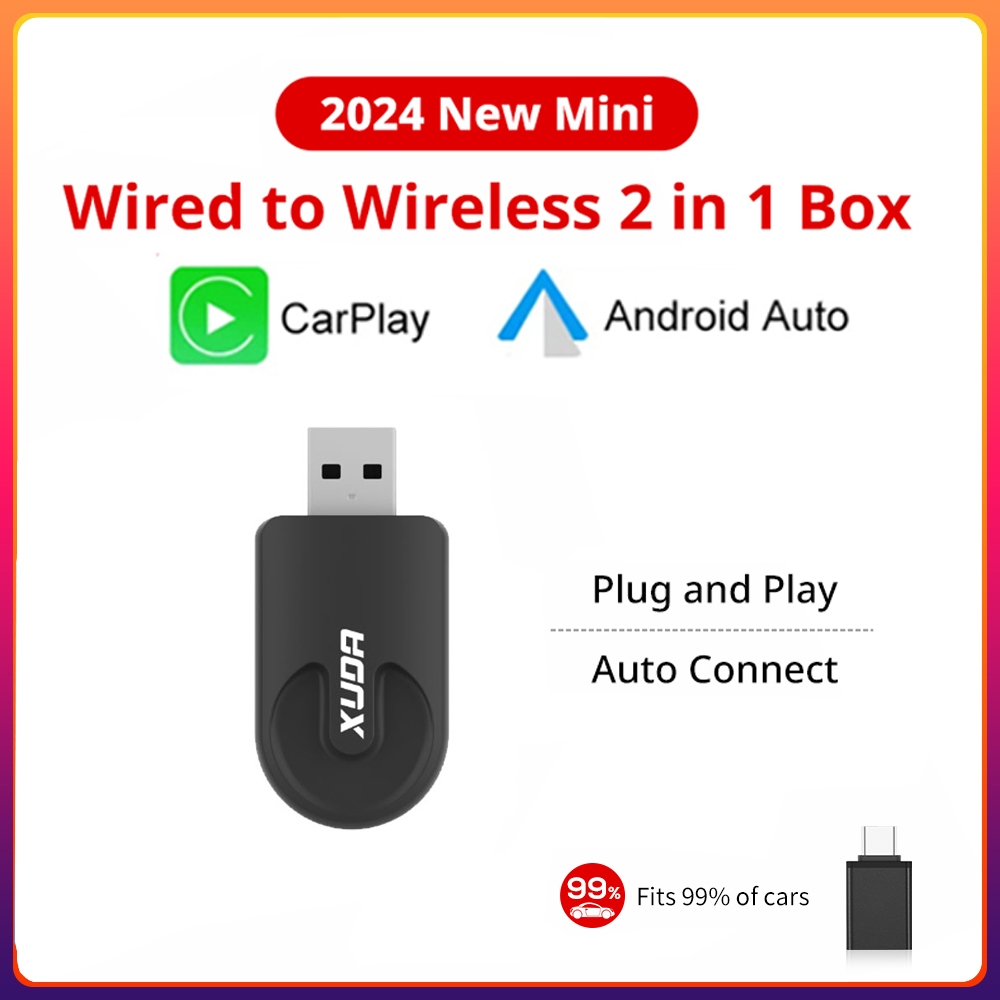XUDA Mini AI Box 2 in 1 Plug And Play Compatible with 99% of Cars Wired ...