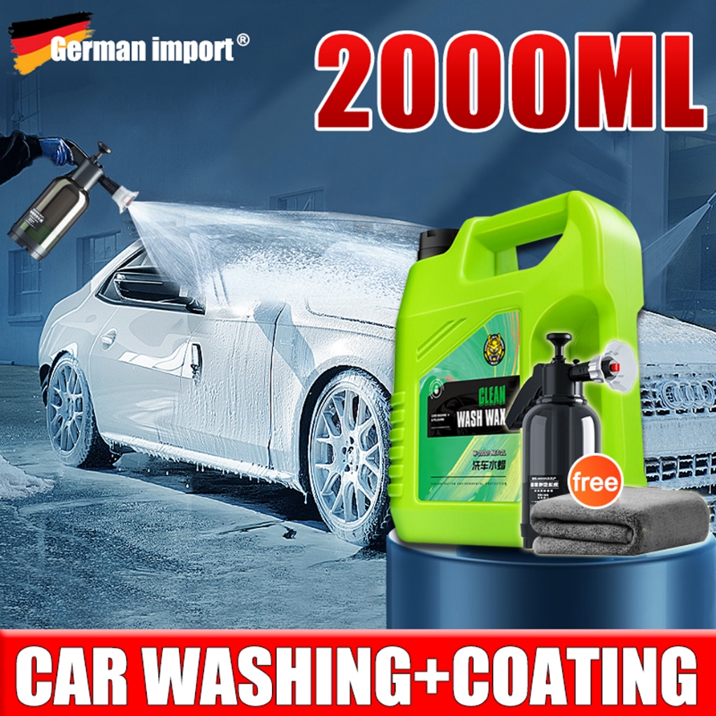 Foam Car Shampoo with Wax and Foam Booster 2 Liter premium car guapo ...