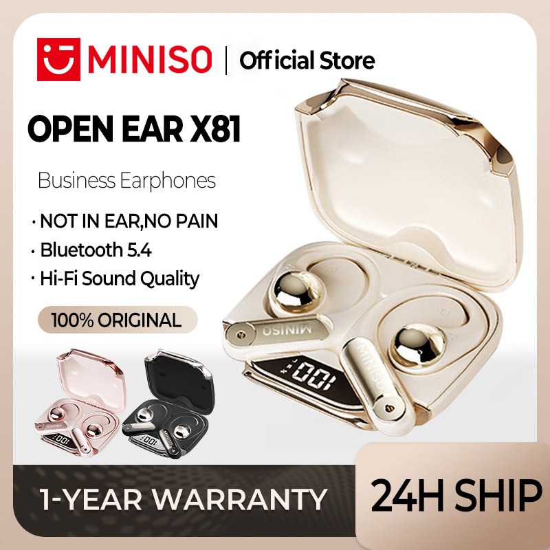 MINISO X81 Bluetooth Earphones OWS Open Ear Wireless Earbuds With ...