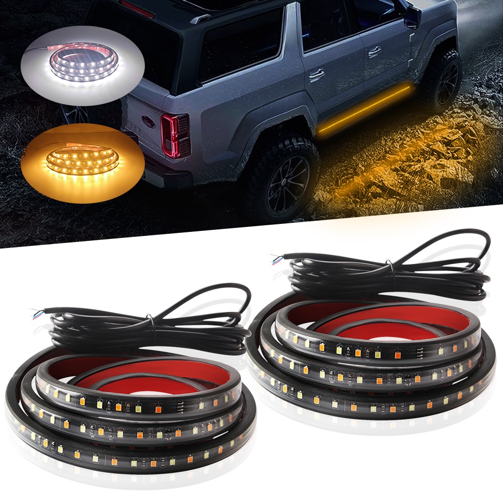 1 set High Quality IP67 Waterproof Car Pedal Light Strip Decorative ...