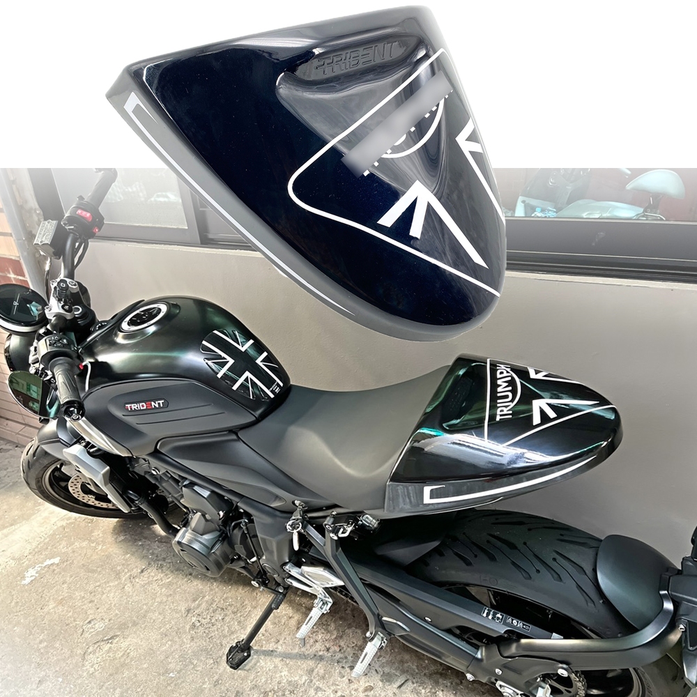 Motorcycle Rear Passenger Seat Cushion Pad Cowl Cover For Triumph ...