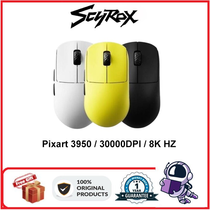 SCYROX V8 wireless pixart 3950 Lightweight Mouse 8K sensor | Shopee Philippines